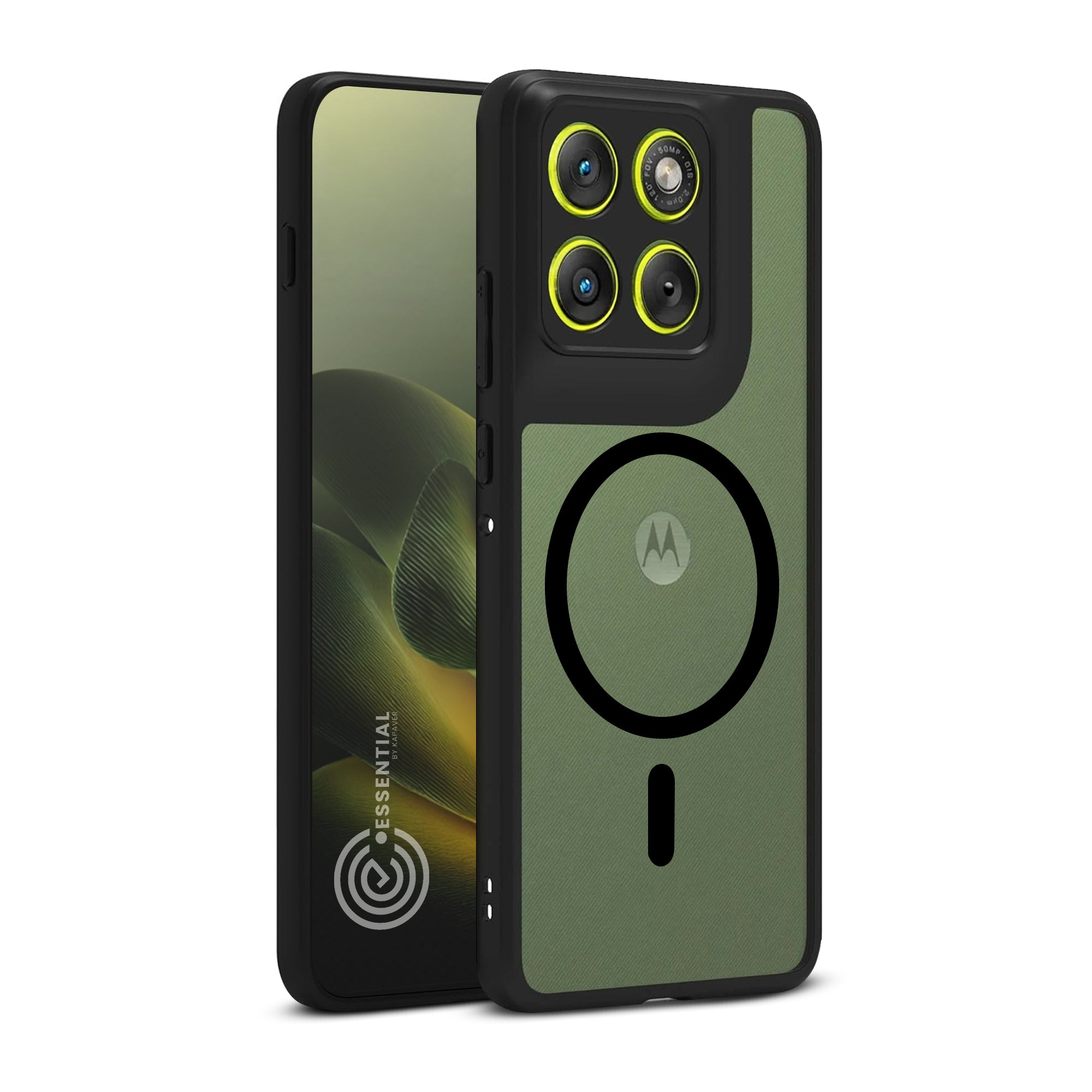 Moto Edge 70 Back Cover Case | Essential Mag X – Black