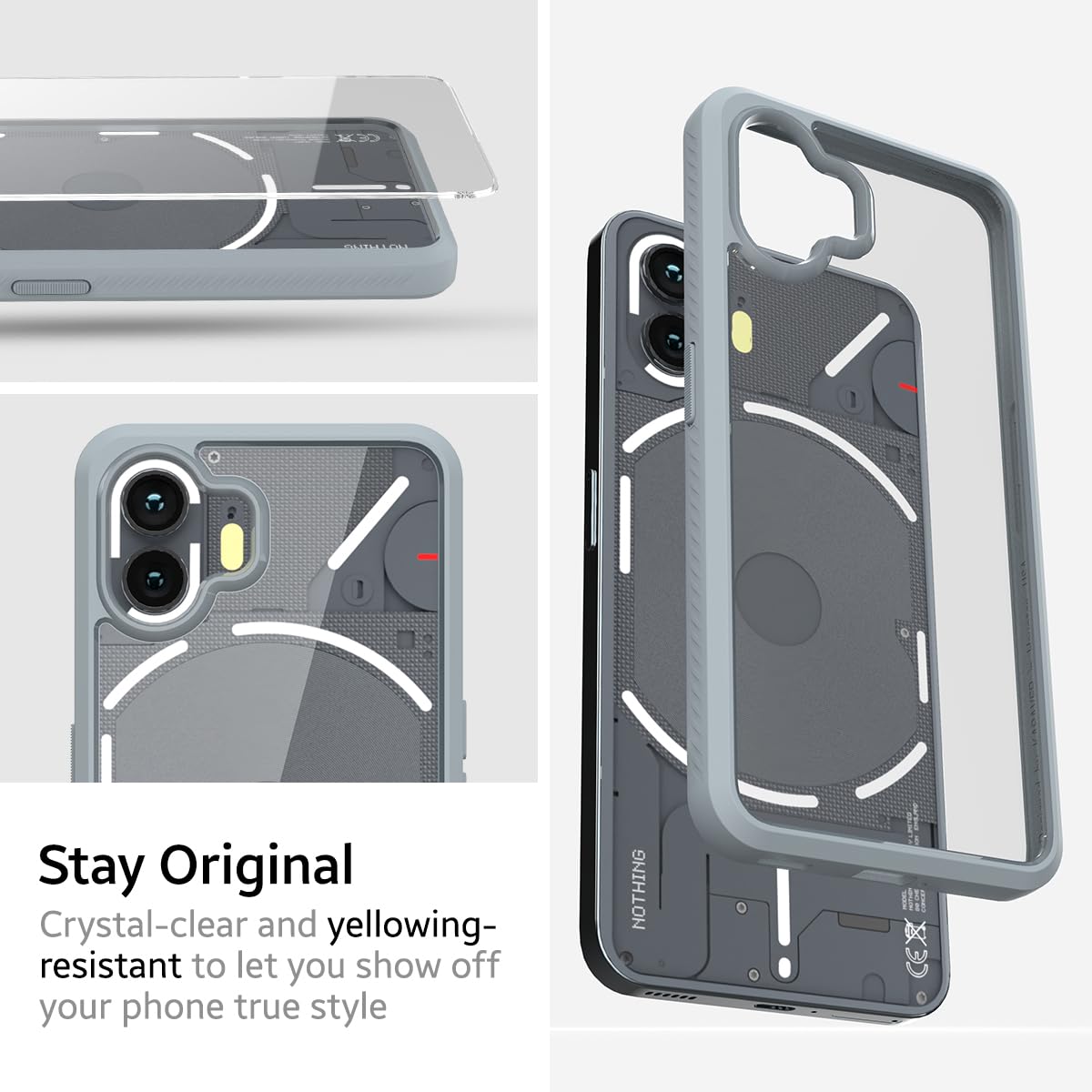 Buy Nothing Phone (2) Back Cover Case | Impulse - Gray