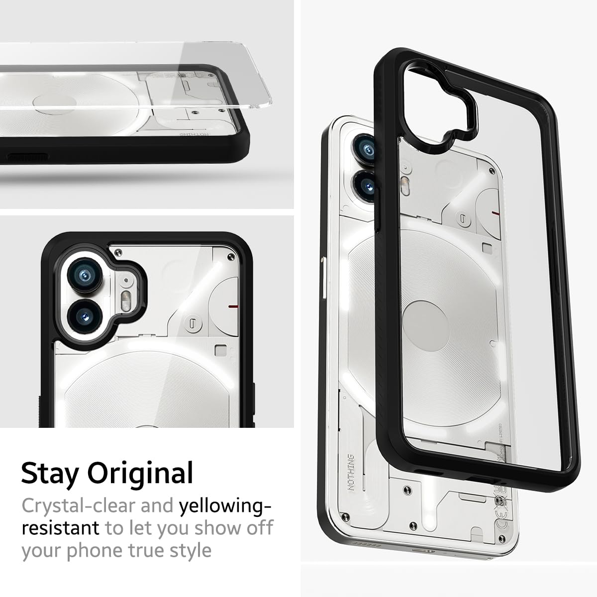 Buy Nothing Phone (2) Back Cover Case | Impulse - Black