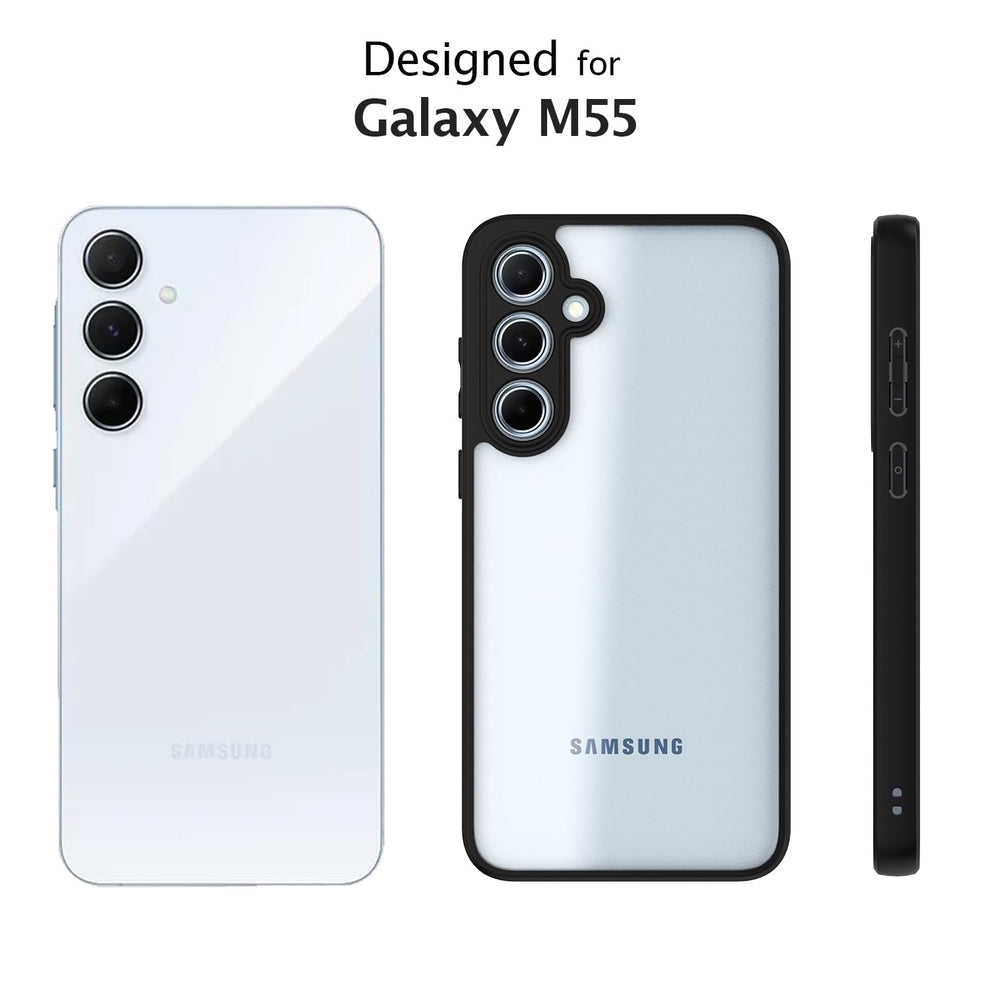 Best Samsung Galaxy M55 / F55 Back Cover Case | Hybrid - Clear