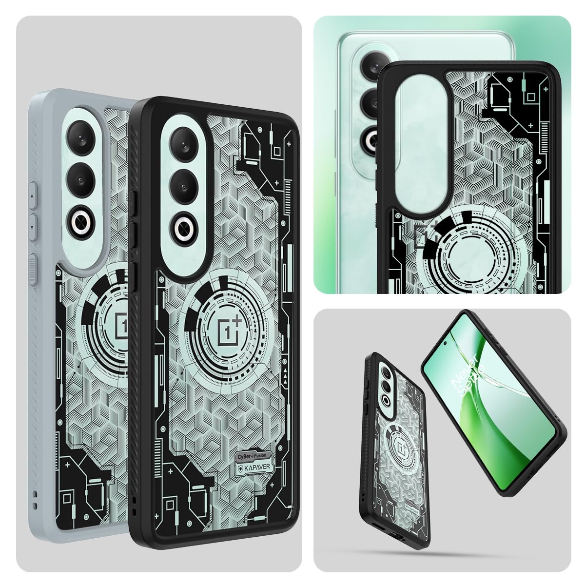 Best OnePlus Nord CE4 Back Cover Case | Impulse - Black (Cyber-i Fusion)