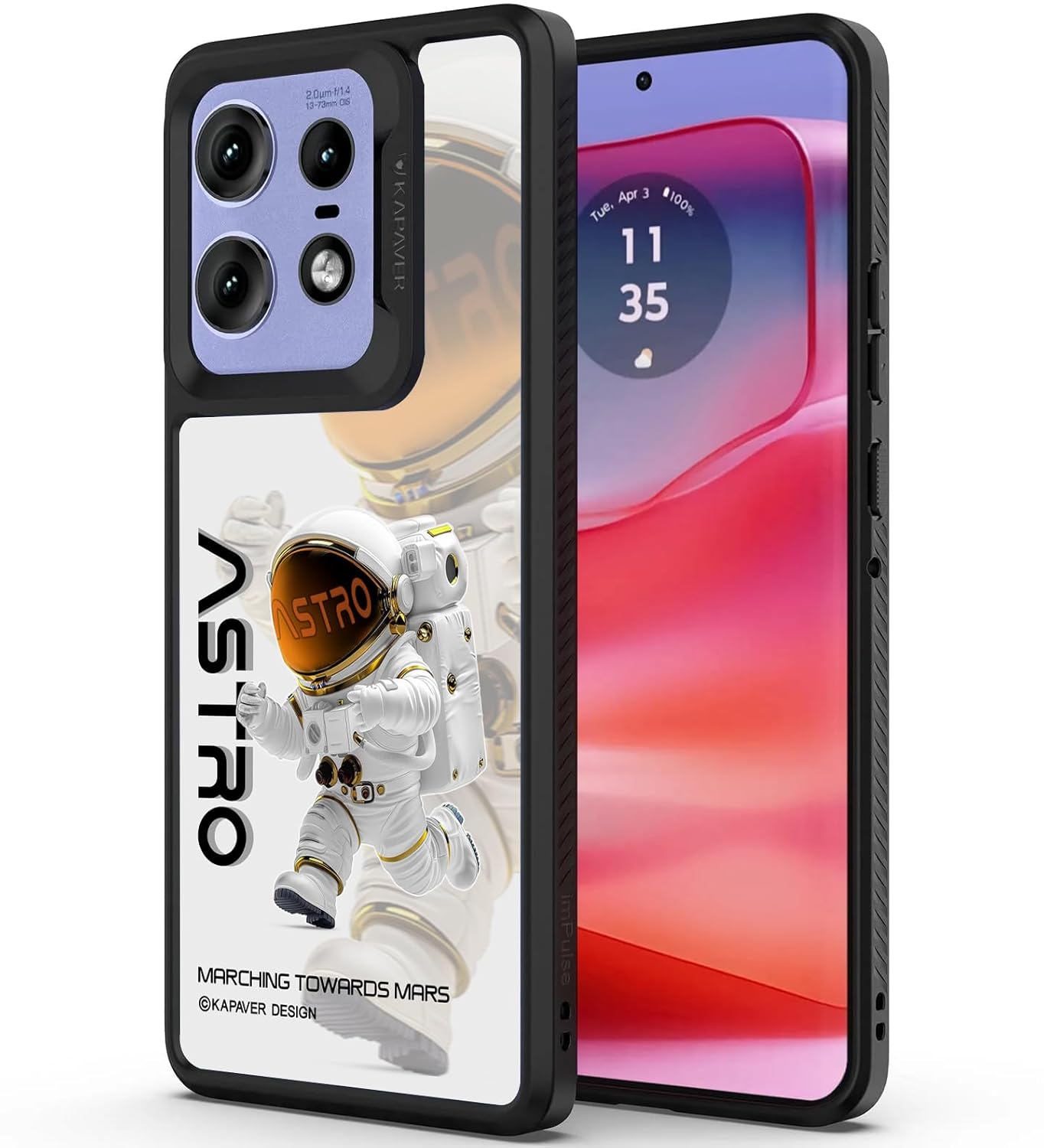 Best Moto Edge 50 Pro Back Cover Case | Astro Big Eyes-Black