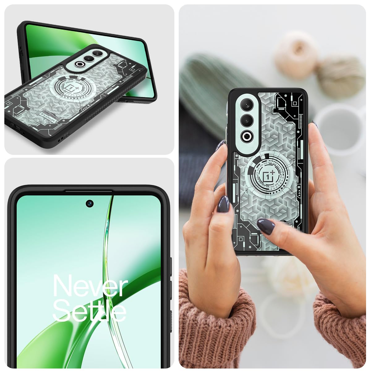 Best OnePlus Nord CE4 Back Cover Case | Impulse - Black (Cyber-i Fusion)