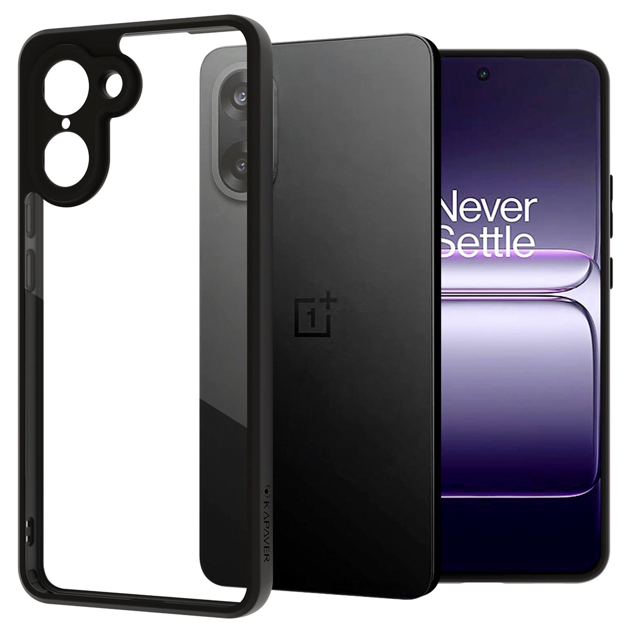 Best OnePlus Nord CE5 Back Cover Case | Hybrid - Black