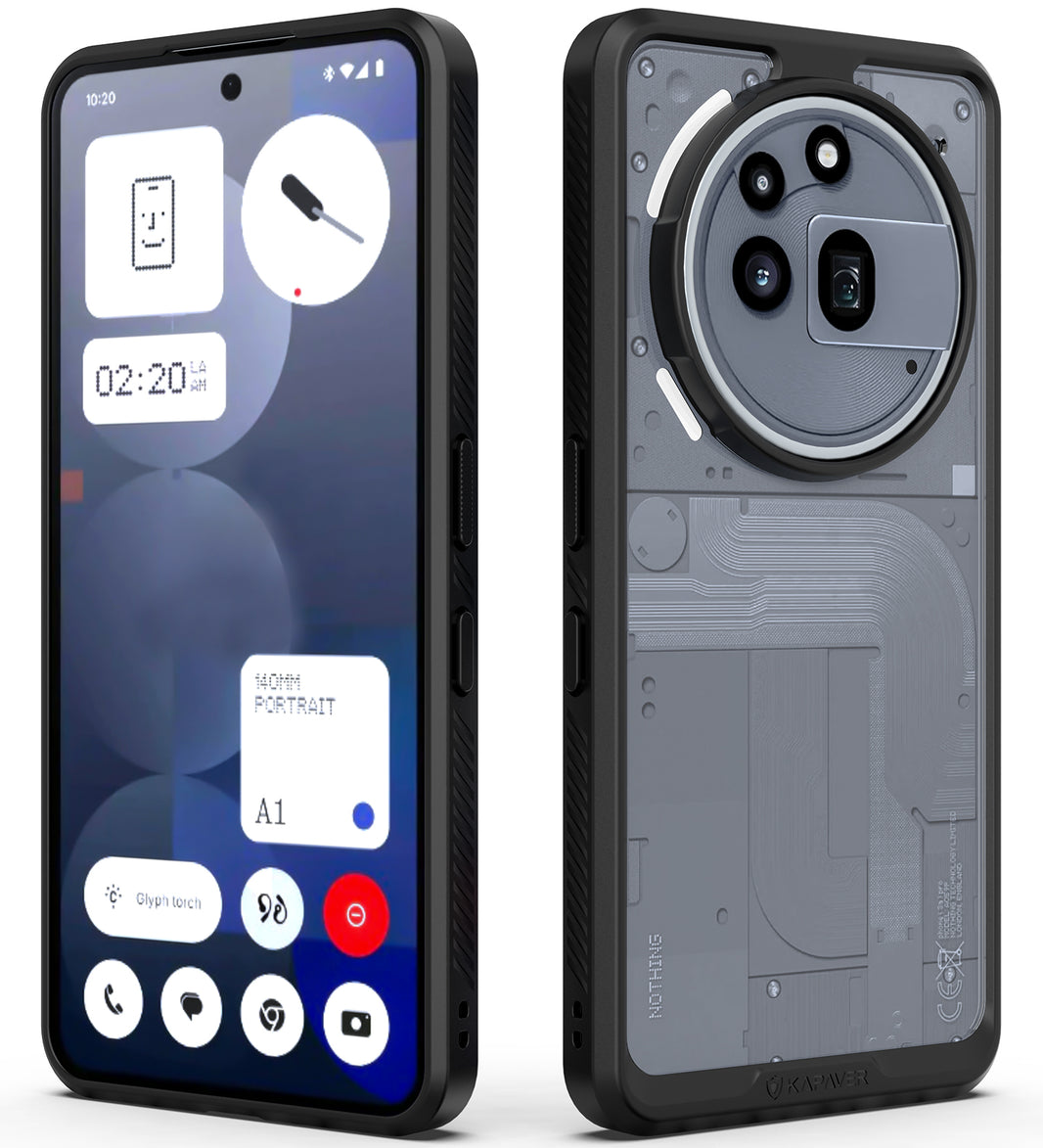 Best Nothing Phone 3a Pro Back Cover Case | Impulse - Black